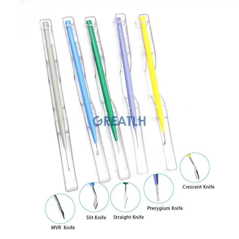 Sterile Packaged Disposable Ophthalmic Surgical Knife Microsurgical Eye ...
