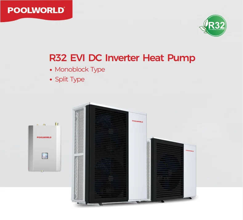 R32 EVI Dc Inverter Pompa Ciepla Split air Conditioner Inverter ...