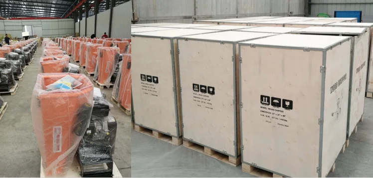 6 Inch Capacity 25hp Twin Cylinder Gasoline Engine Wood Chipper DCH6