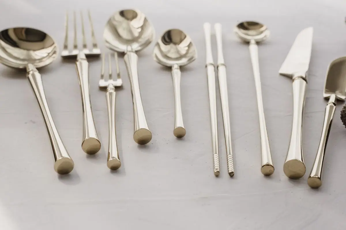 Gold Stainless Steel Cutlery Set - Luxury & Sustainability
