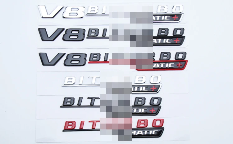 V8 Biturbo 4matic+ Emblem Side Fender Badge For Mercedes Benz Amg Cl63 ...