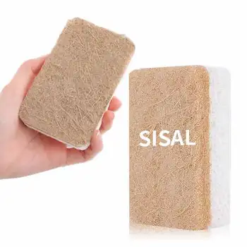 Sisal Wooden Pulp Sponge Loofah Sponge Eco Friendly Products Dish ...