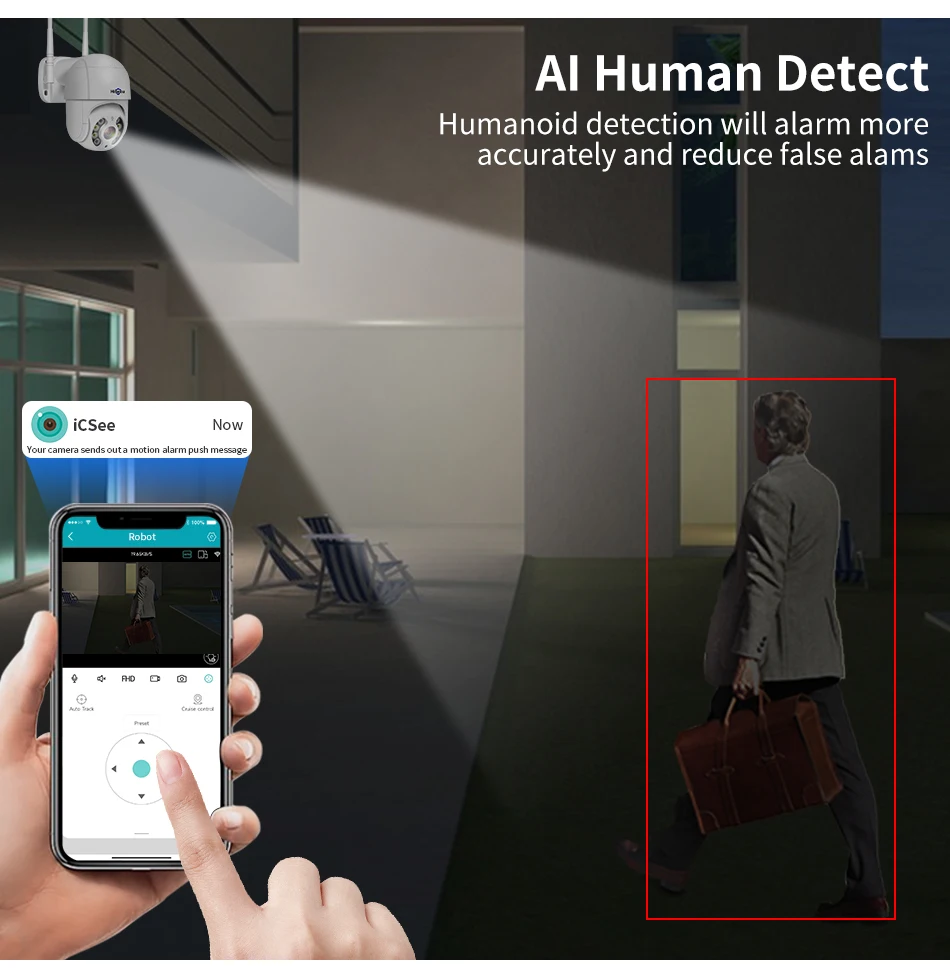 Hisense IP66 PTZ Dome Wireless Wifi CCTV Security Camera
