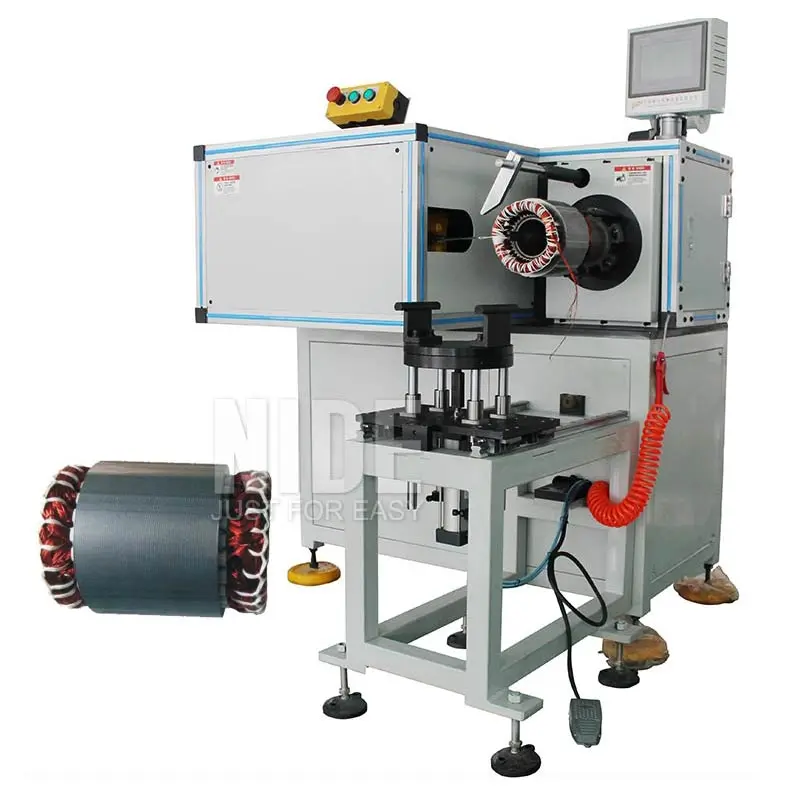 Automatic stator coil winding lacing machine for pump motor stator ...