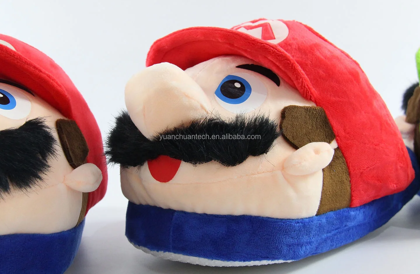 Mario Anime Figure House Slippers,Cartoon Adult Children Fluffy Shoes M ...