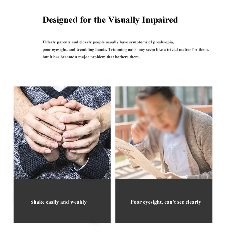 Stainless Steel Fingernail Magnifier Scissors Toenails Clippers For ...