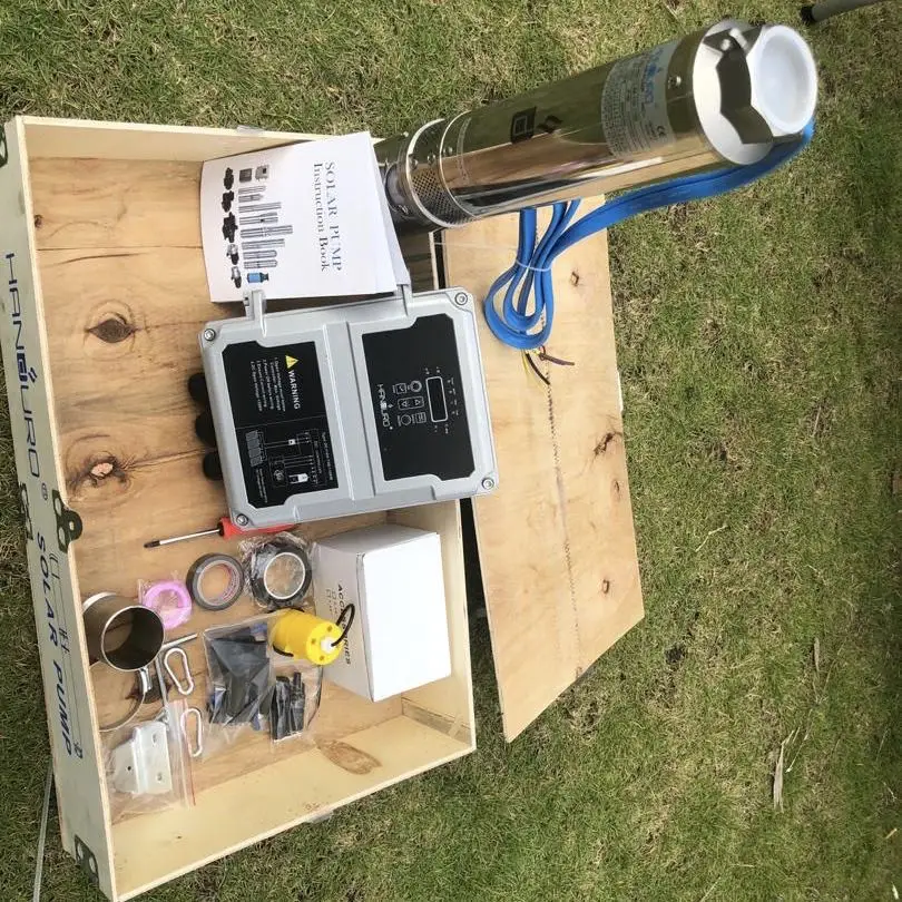 Handuro Large Flow Solar Water Pump Good Quality Deep Well Borehole ...