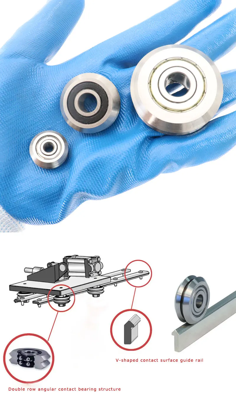 T1 V Shape Linear Guide Rail Dualvee 90 Track Roller Stainless Steel ...