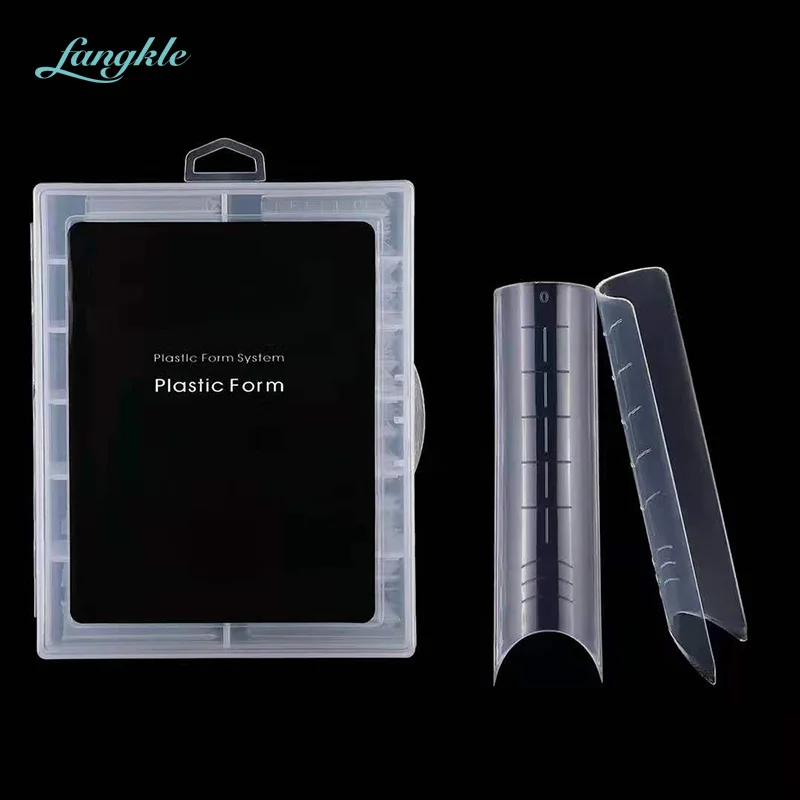 Wholesale 120tips Dual Form Tips French Square Xxl Acrylic False Nail ...