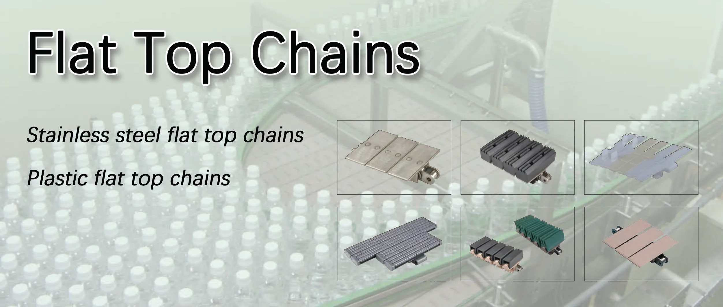SS812/815 Flat-Top Chains - Durable Stainless Steel Conveyors