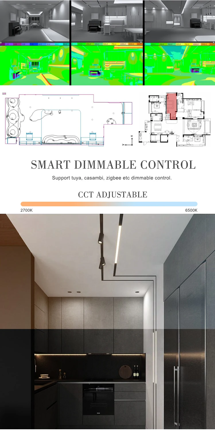 Commercial Project Track Lights Rail Lighting System Led Ceiling ...