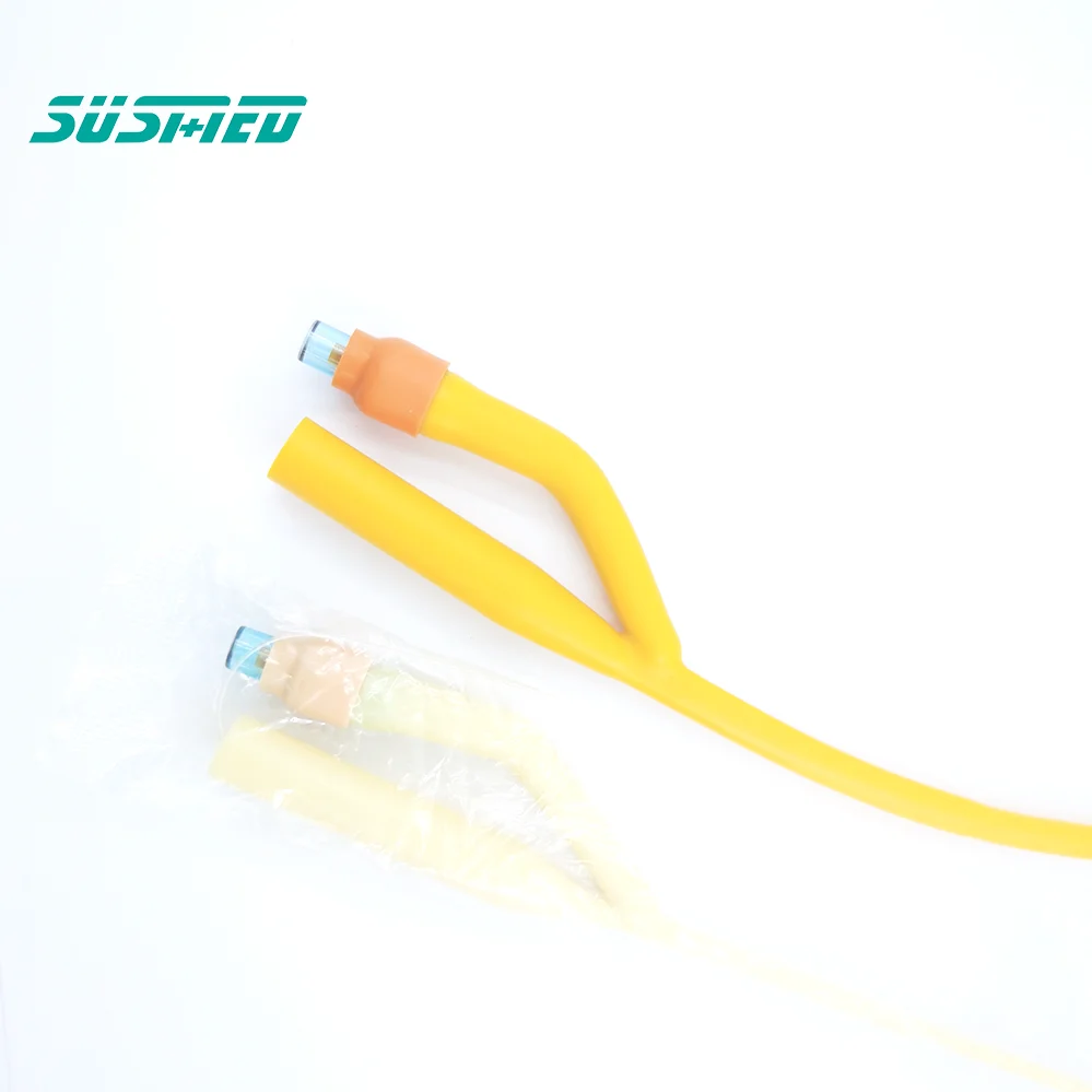 Urethral Balloon Medical Disposable Latex Foley Female Catheter With ...
