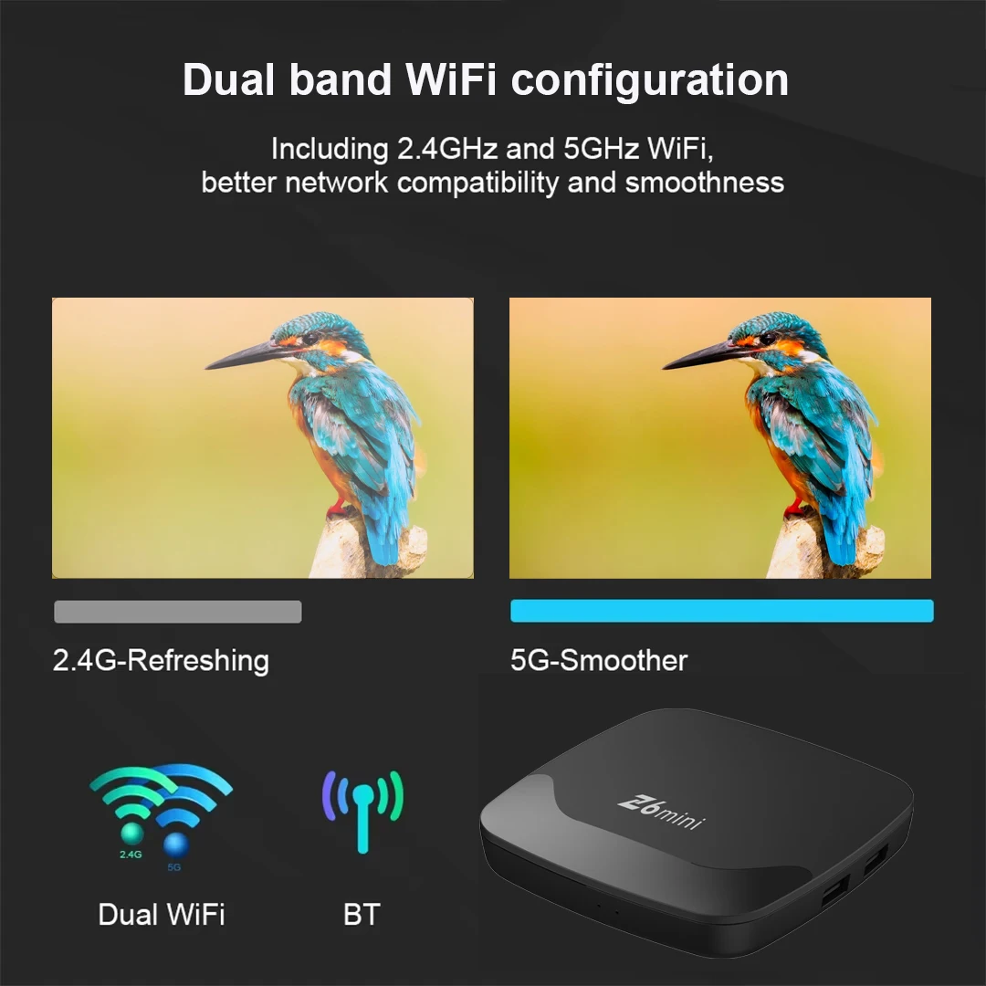 2025 TV Box Factory Wholesale Z6 MINI Android 13 OS Smart Tv Stick