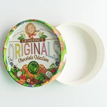 Cardboard Biscuits Cookies Packaging Small Round Candy Box Circle Shape ...