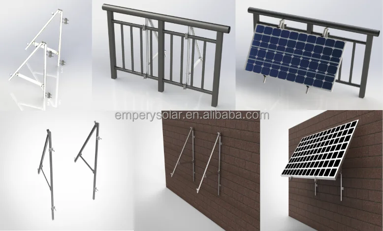 Empery Solar Balcony Adjustable Angle Mounting Bracket For Solar Plan ...
