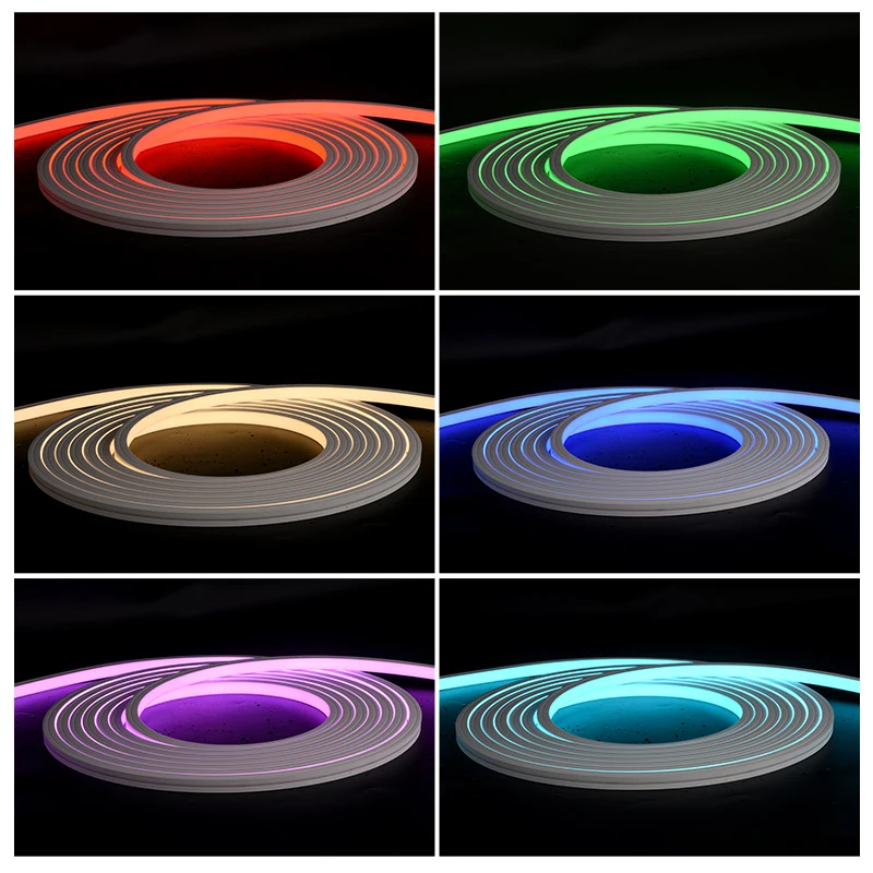 Diy 5mm Flexible Cuttable Neon Light Strips Led Neon Flex Rope Light ...