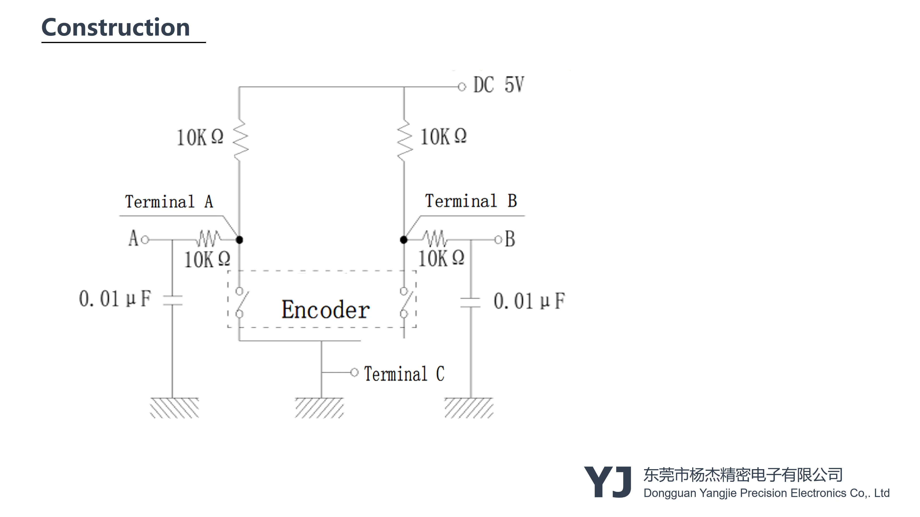 Yj Ec28a Hollow Shaft Encoder 28mm 360degree Pulses Incremental Type ...