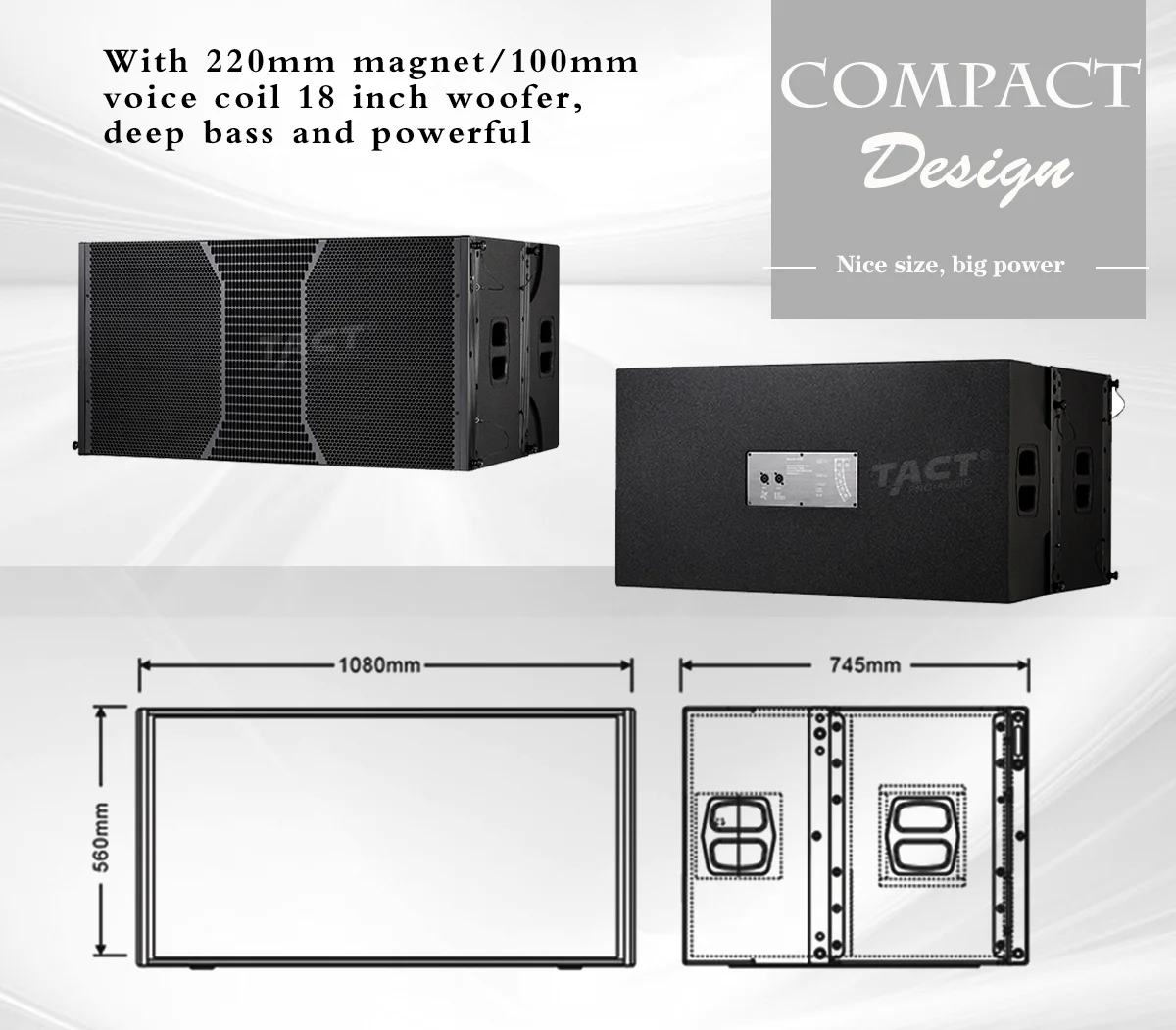 TACT PRO AUDIO Line Array Sound System for Outdoor Performance