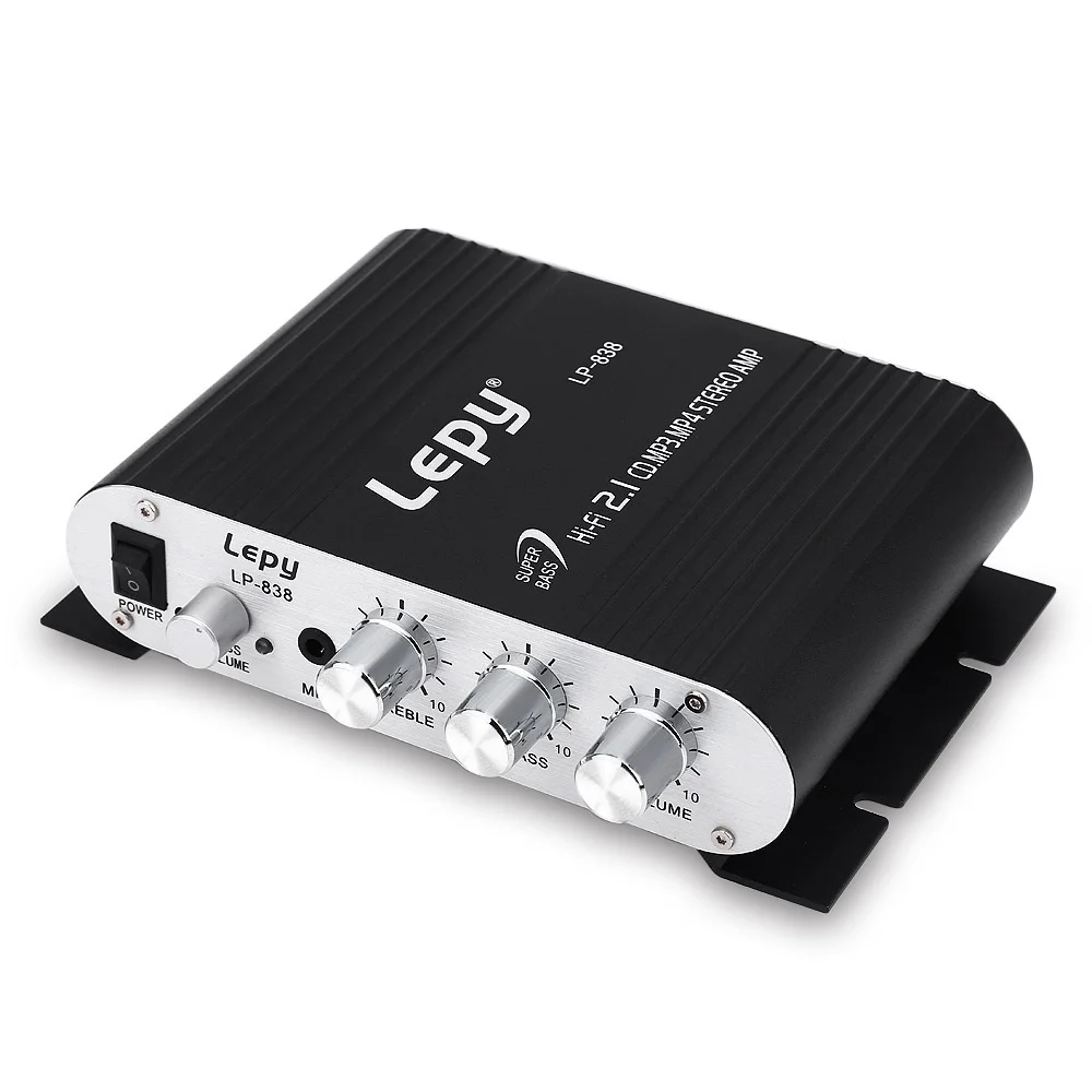 Alibaba.com: LP-838 Car Amplifier 12V Hi-Fi 2.1 Stereo Audio Amplifier ...