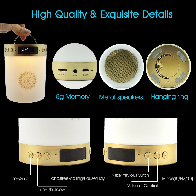 Portable Digital Quran Speaker Islamic Holy Mini Muslim Quran Player ...