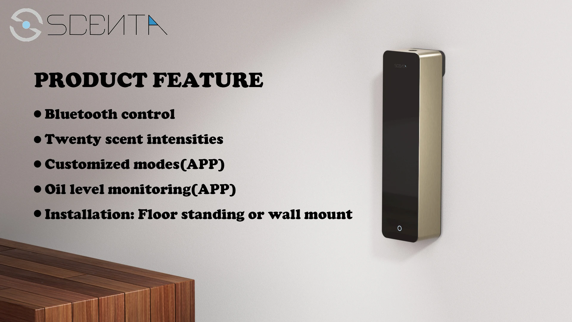 Scenta Customized Wall Mounted Waterless Nebulizing Scent Diffuser ...