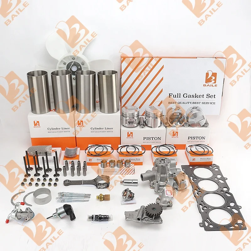 4d56 Motor Rebuild Kit 4d56 Complete Overhaul Kit Kit Pistão Ring Liner ...