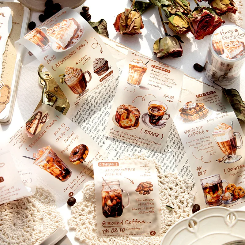 3m/roll Pet Tape Misty Everyday Series Matte Life Theme Handbook Diy ...