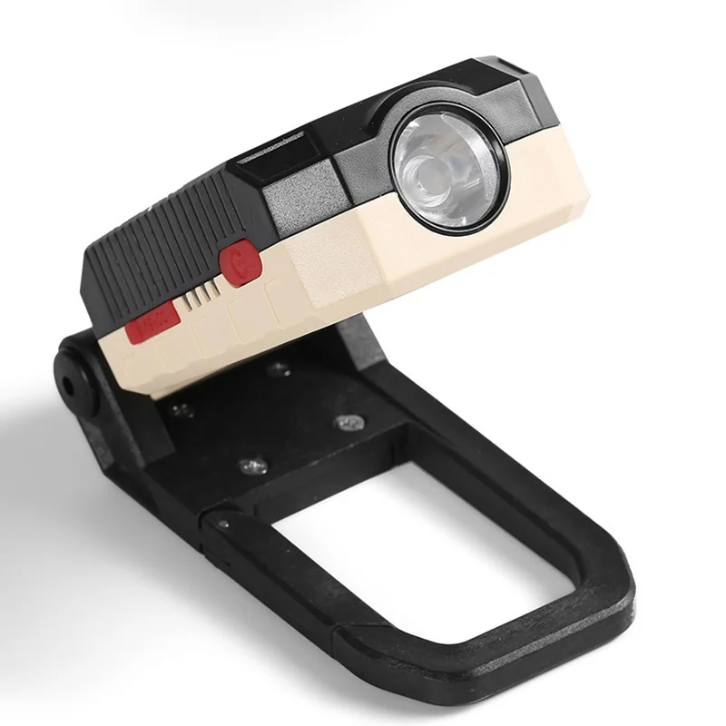 Portable Cordless Led Work Light With Outlet In Handle Handheld Outdoor ...