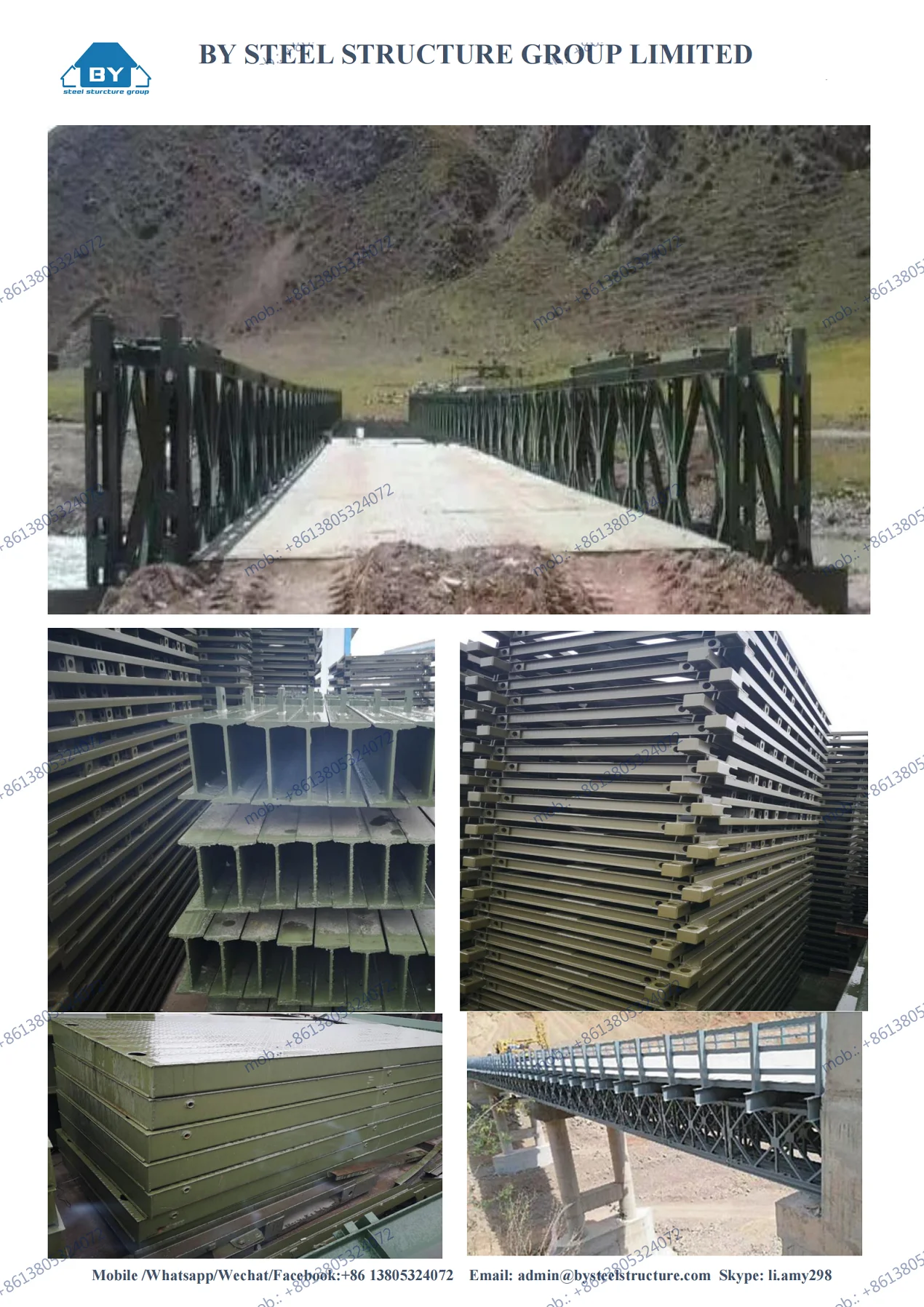 Galvanized Heavy Duty Temporary Steel Truss Structure Pedestrian Bridge ...