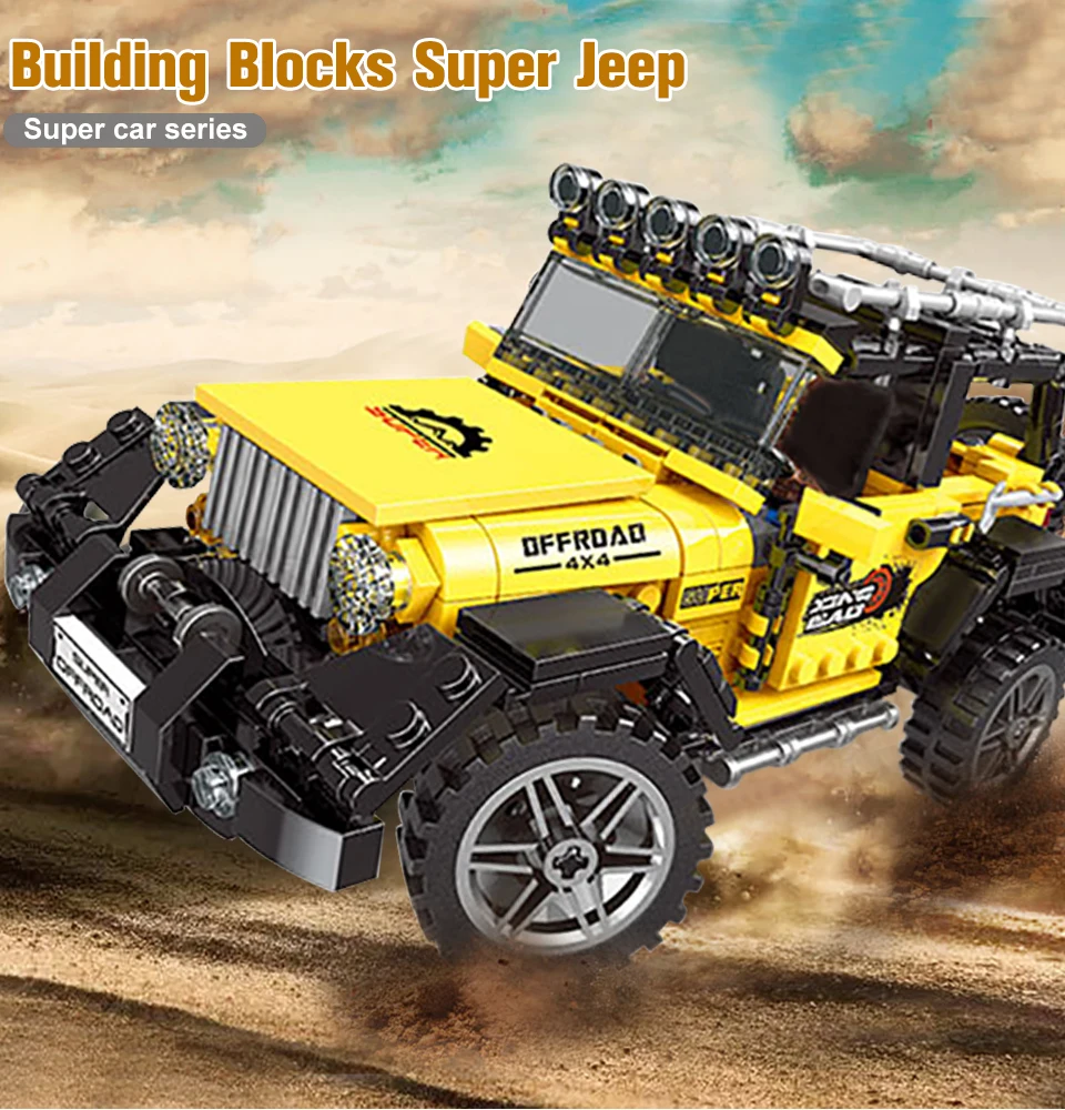 Technical Super Bigfoot Monsters Truck Building Block Off-road Vehicle ...