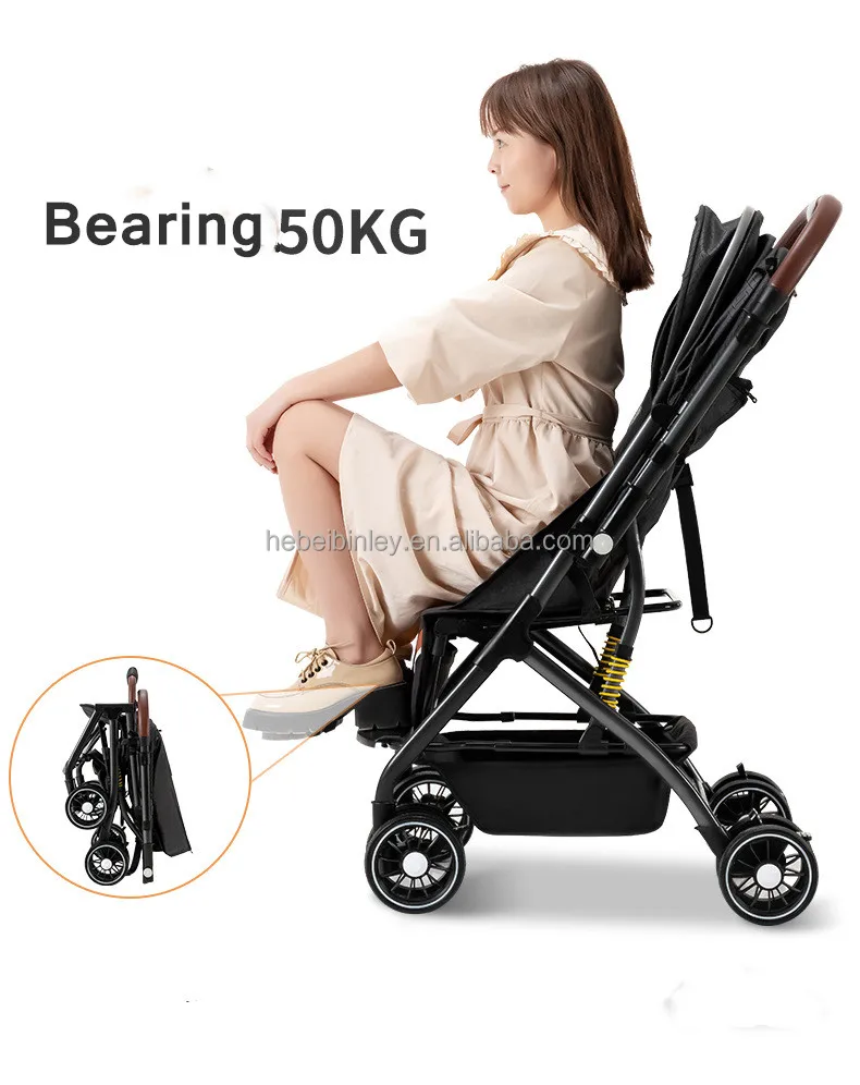 Luxury Baby Carriage - 360 Rotate Trolley for Easy Travel