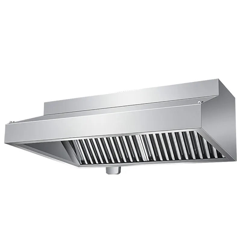 Commercial Stainless Steel Smoke Exhaust Hood In Hotel Kitchen Can Be ...