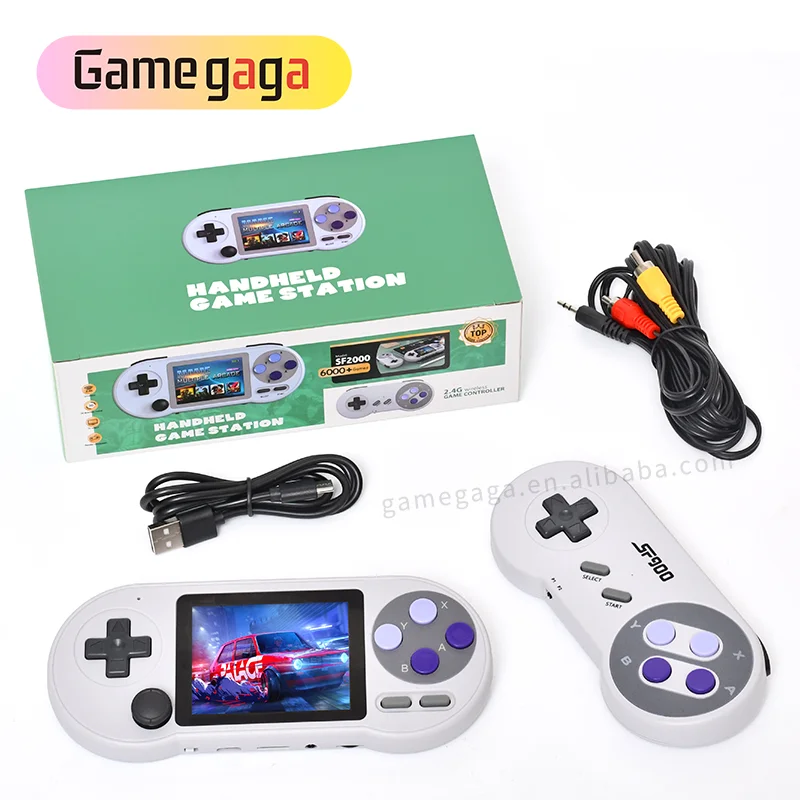 Sf2000 Consola 3 Inch Handheld Game Console Mini Portable Retro Gaming ...