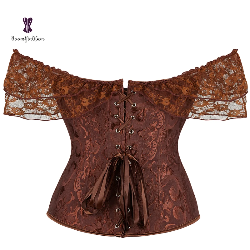 Multi Colors Solid Color Tie Up Close Corset Fitting Crop Bustier Tops ...