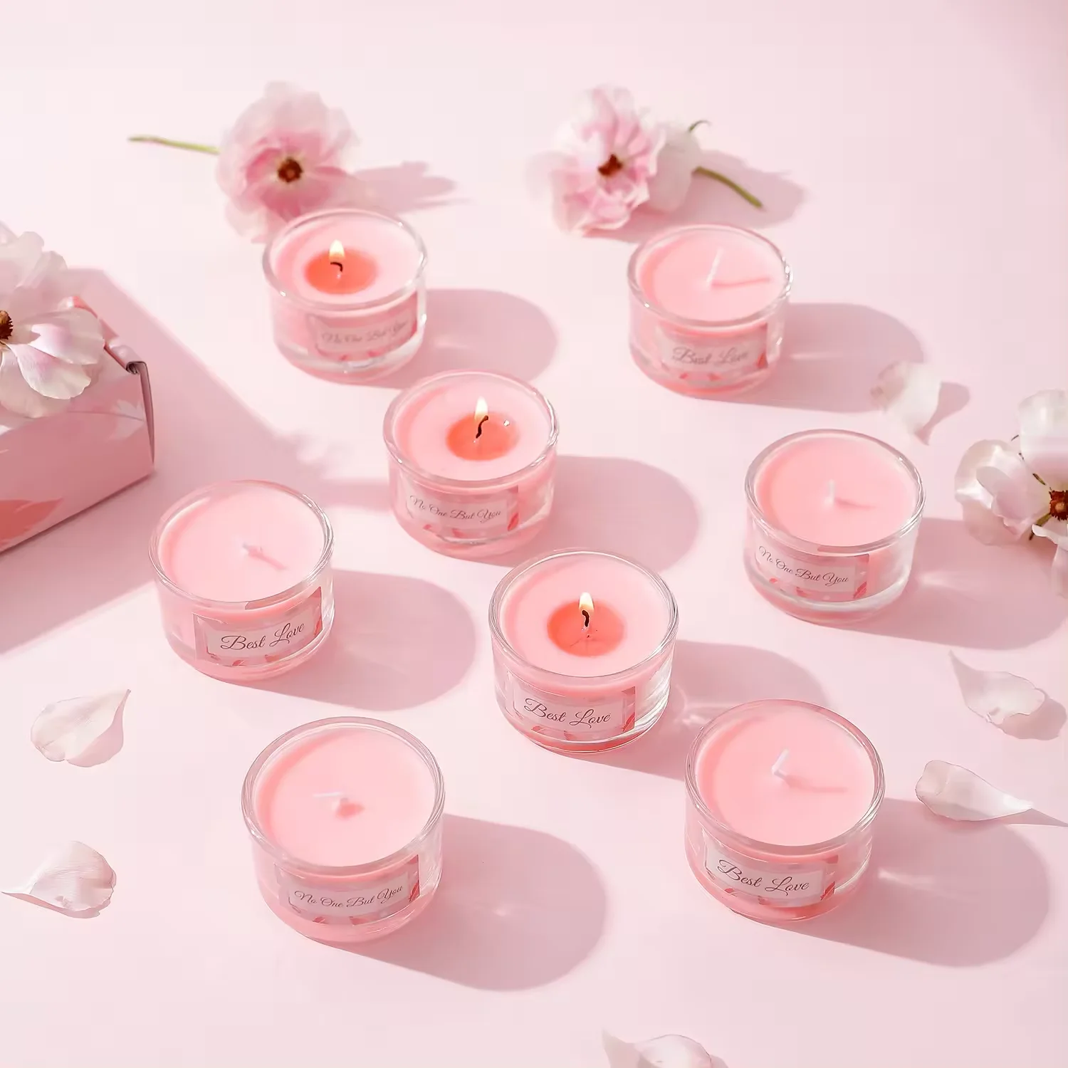 Suxiu Oem Romantic Pink Candles Add The Scent Of Love For Your Special ...