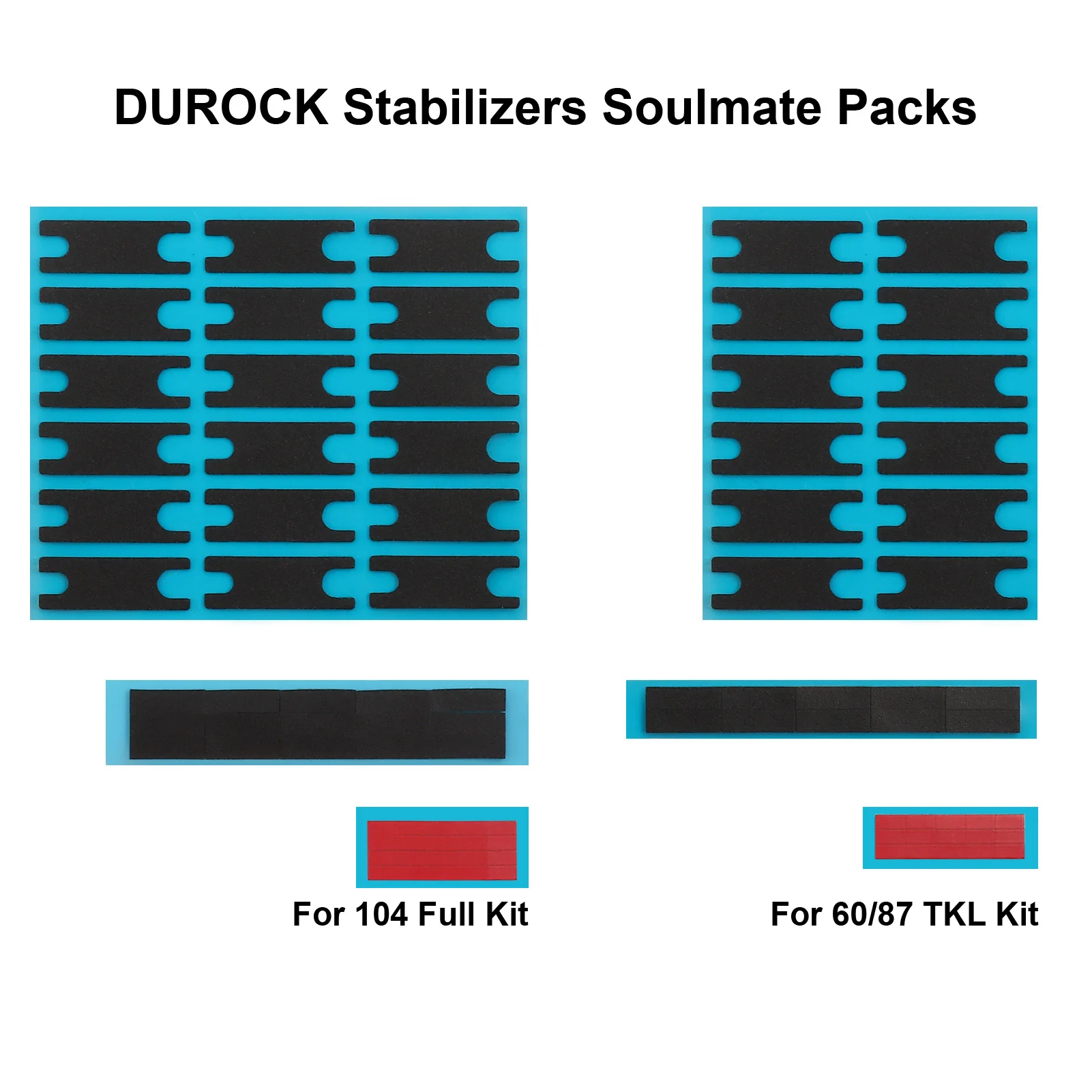 DUROCK Stabilizers V2 PCB Mount Screw in Stabs Miami Vice Teal ...