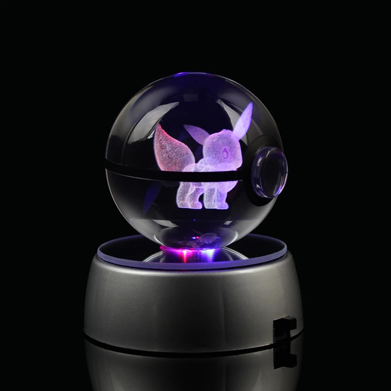 Alibaba.com: New Pokemon Design 5 cm Glowing Glass Pokeball LED Light ...