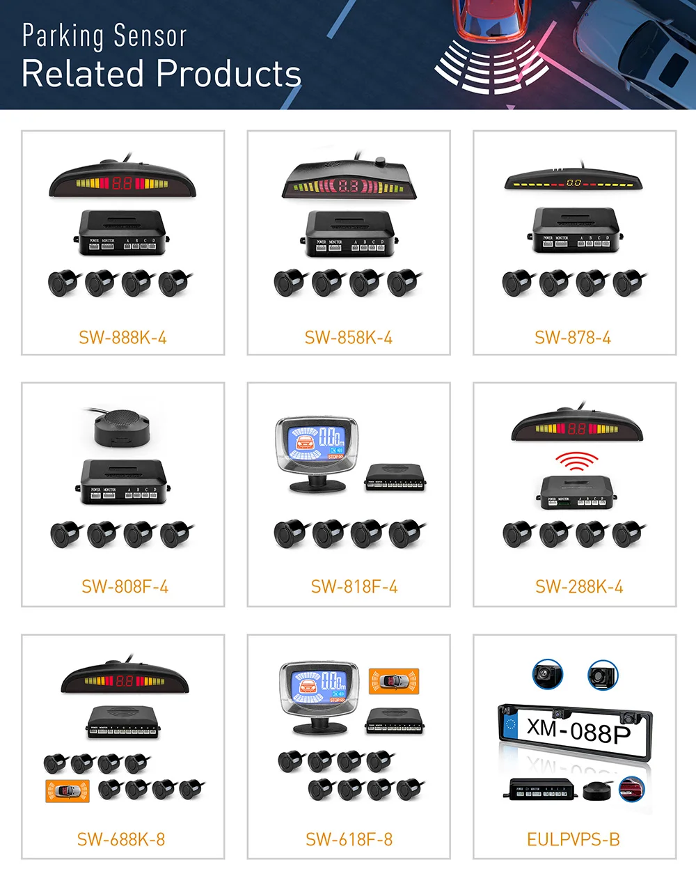 Waterproof 40khz Ultrasonic Car Parking Sensors - Secure & Reliable