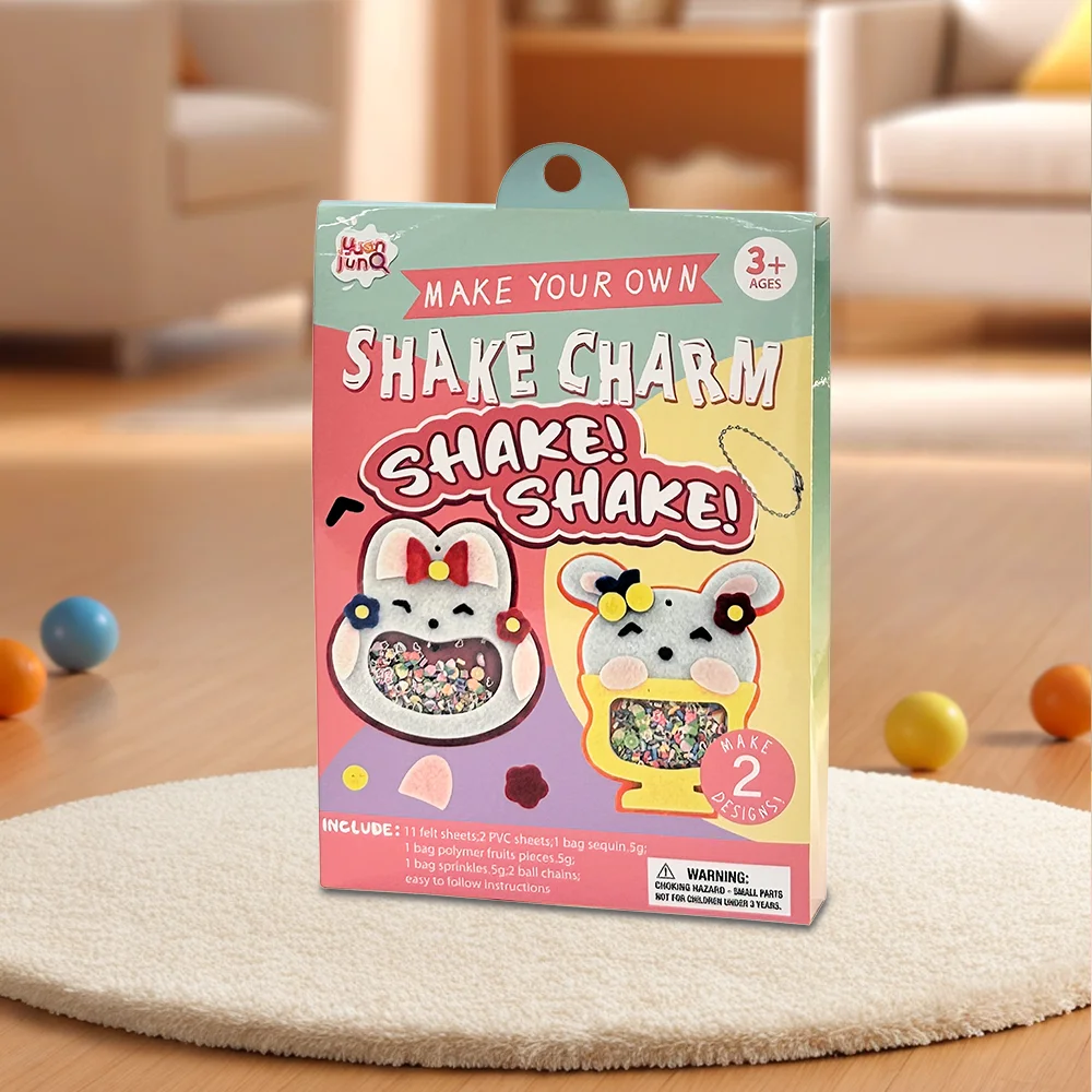 2025 Felt Charm Rabbit Shake Shake DIY Craft Kit for Kids