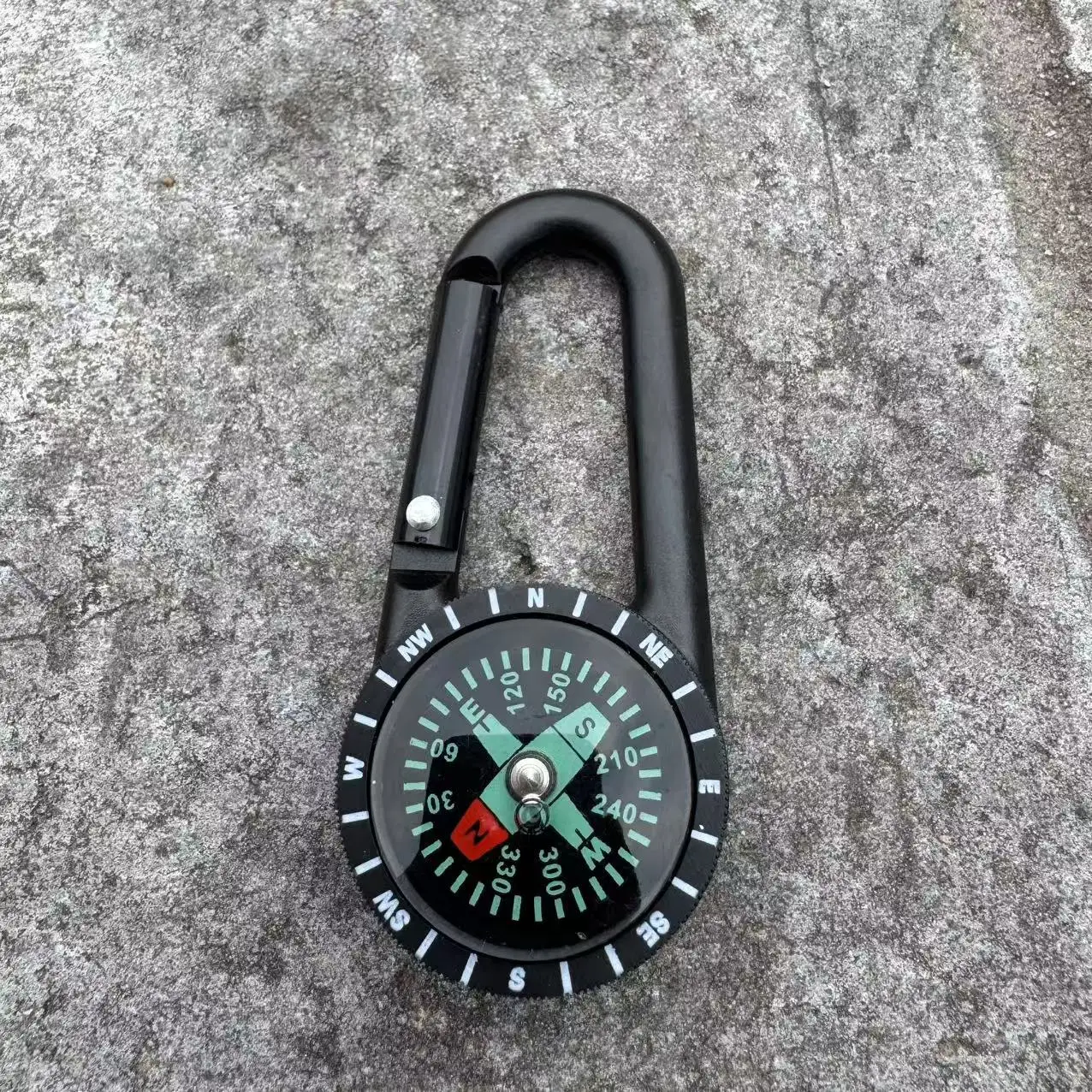 Carabiner Compass Mini Compass Multiple Colors Hook Magnetic Compass ...