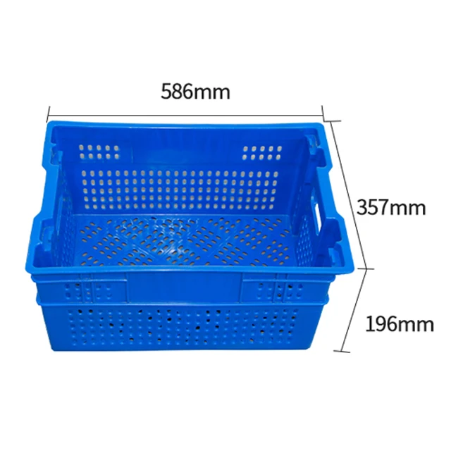 Heavy-duty Stackable Plastic Crate For Efficient Vegetable Storage ...