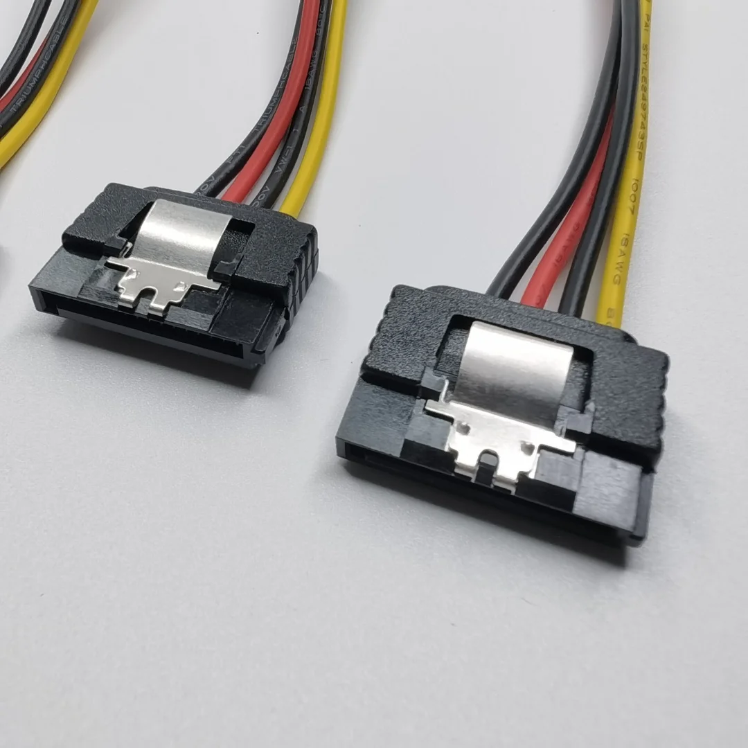 Custom SATA Hard Drive Power Cable Assembly Serial SATA 7 15 22 Pin ...