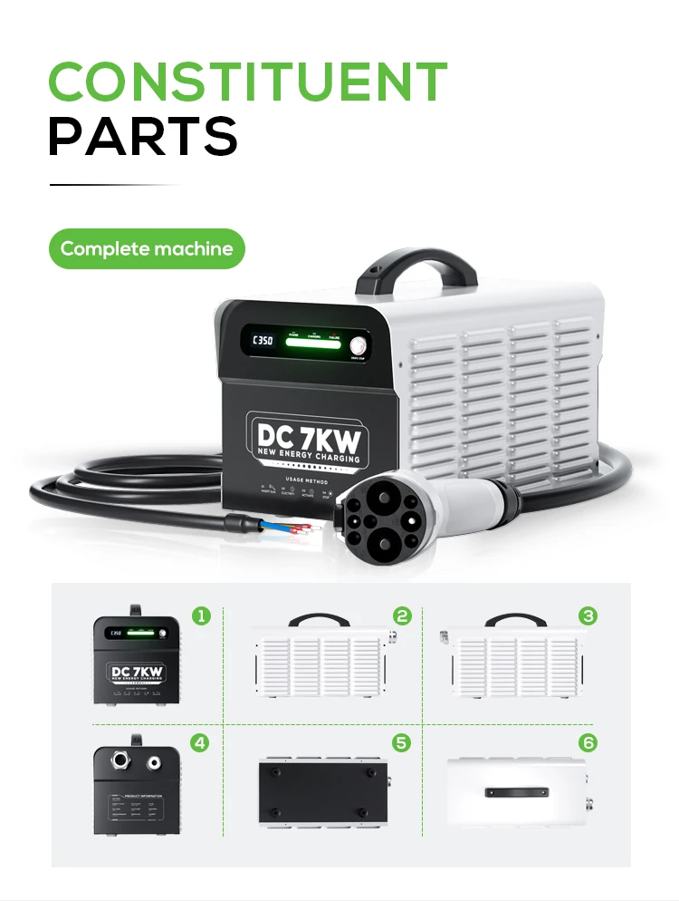 Ovrod Portable 7kw Dc Charger Gb/t Ccs Ev Id4 Compatible 220v Electric ...