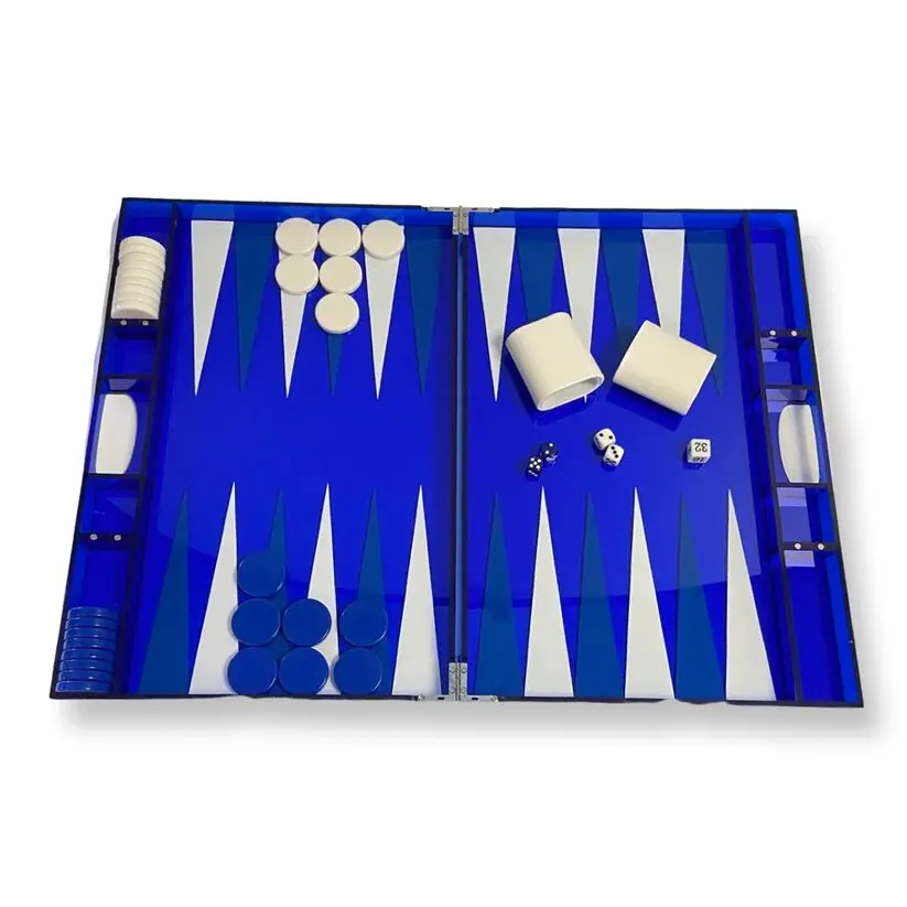 Orange Acrylic Backgammon Board - Durable & Customizable