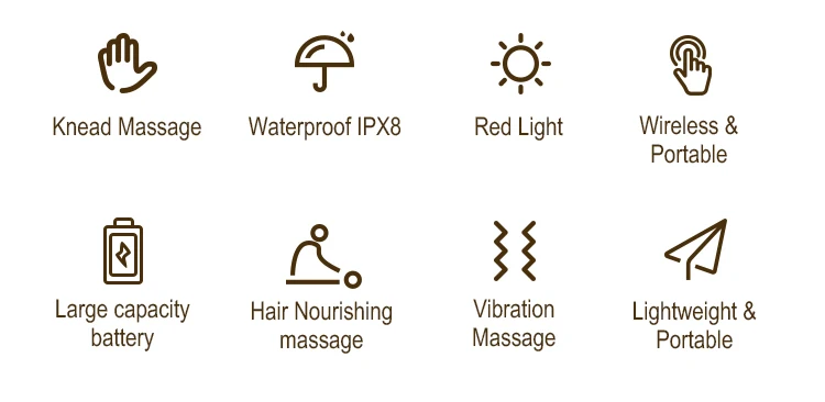 Portable Head De Stress Scalp Massager Wireless And Efficient 4503