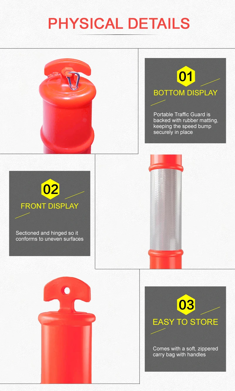 Yellow Post Barrier Plastic Column Pile Safety Bollard Traffic Road ...