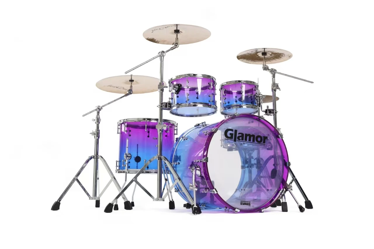 Glamor Acrylic Drum Set - Professional Musical Instruments