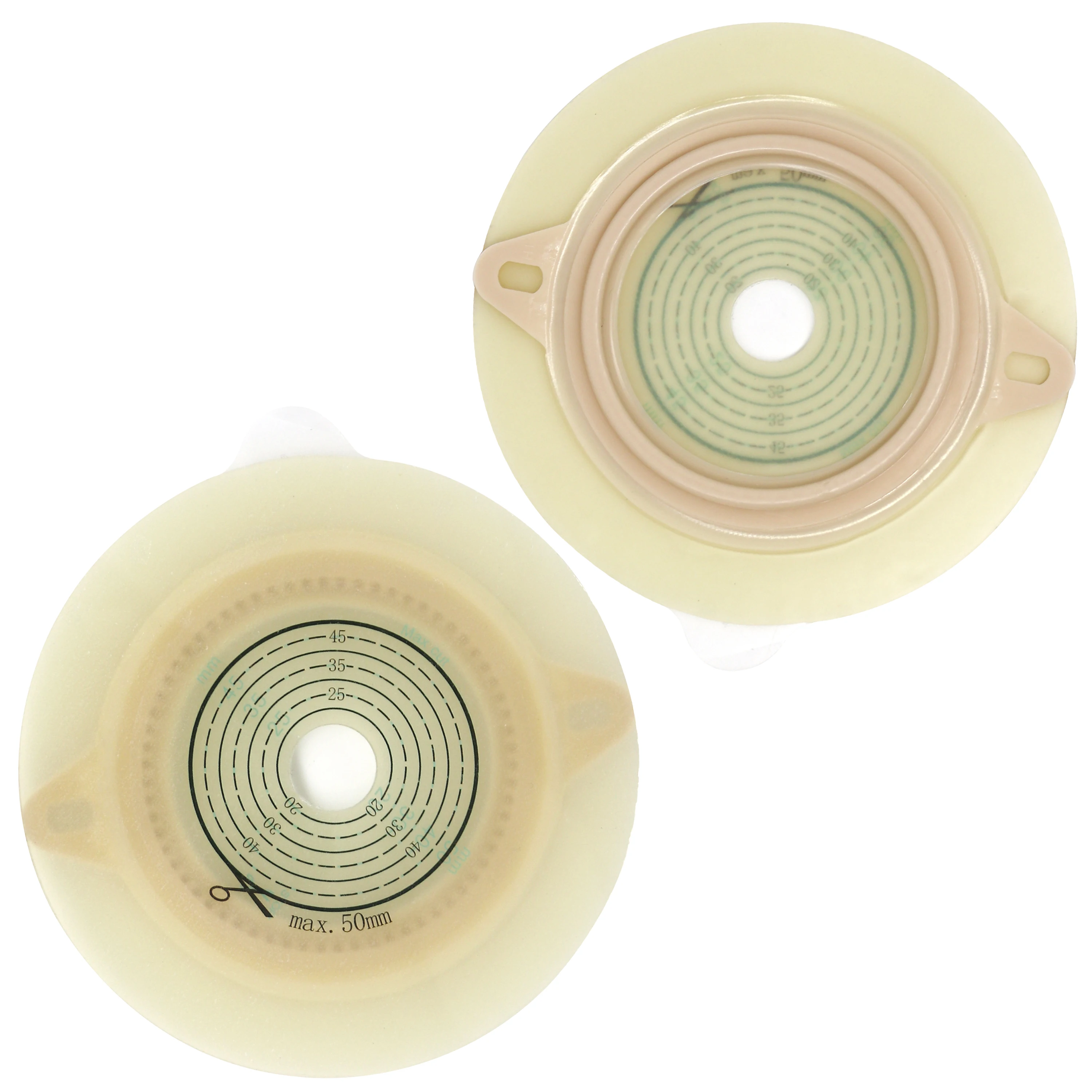 Medical Hydrocolloid Colostomy Skin Barriers base plate P60 Flange for ...