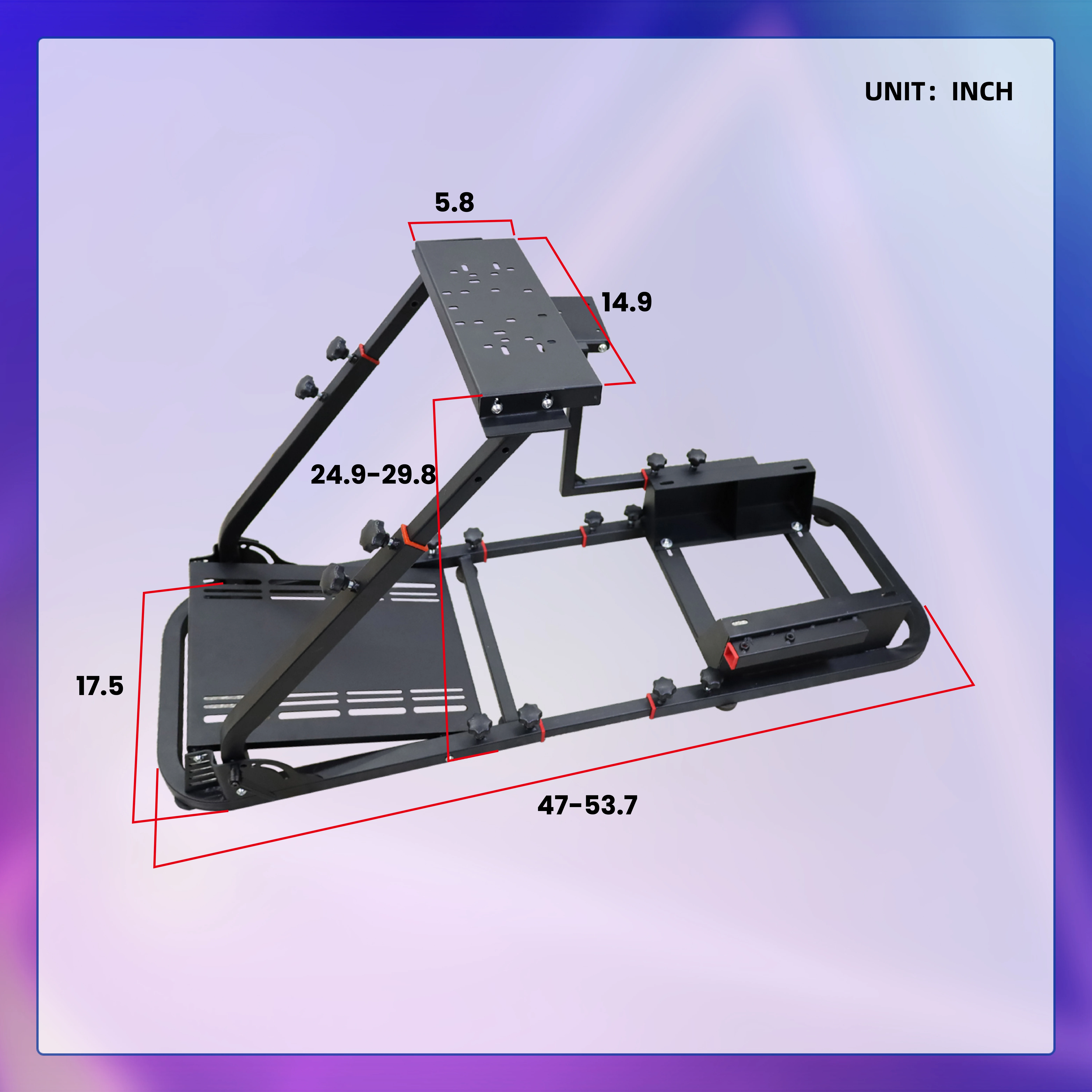 JBR1012H Black Racing Simulator Cockpit for PS4, PS5 & PC - Gaming ...