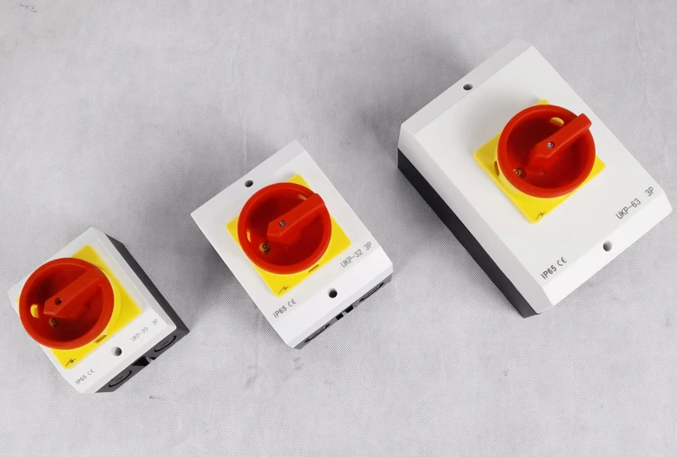 IP65 Waterproof 3 Phase Rotary Isolator Switch 63A 3Pole AC 63A 3Pole ...